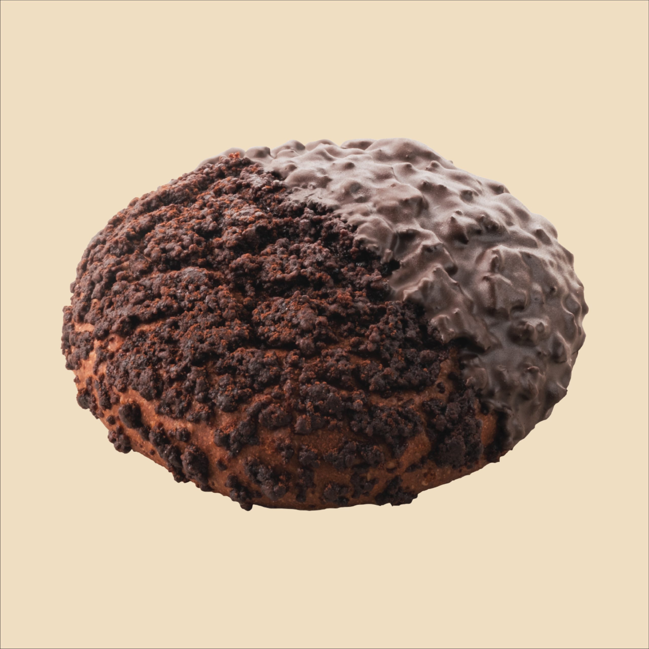Chocolate Soboro Bread - Tous Les Jours